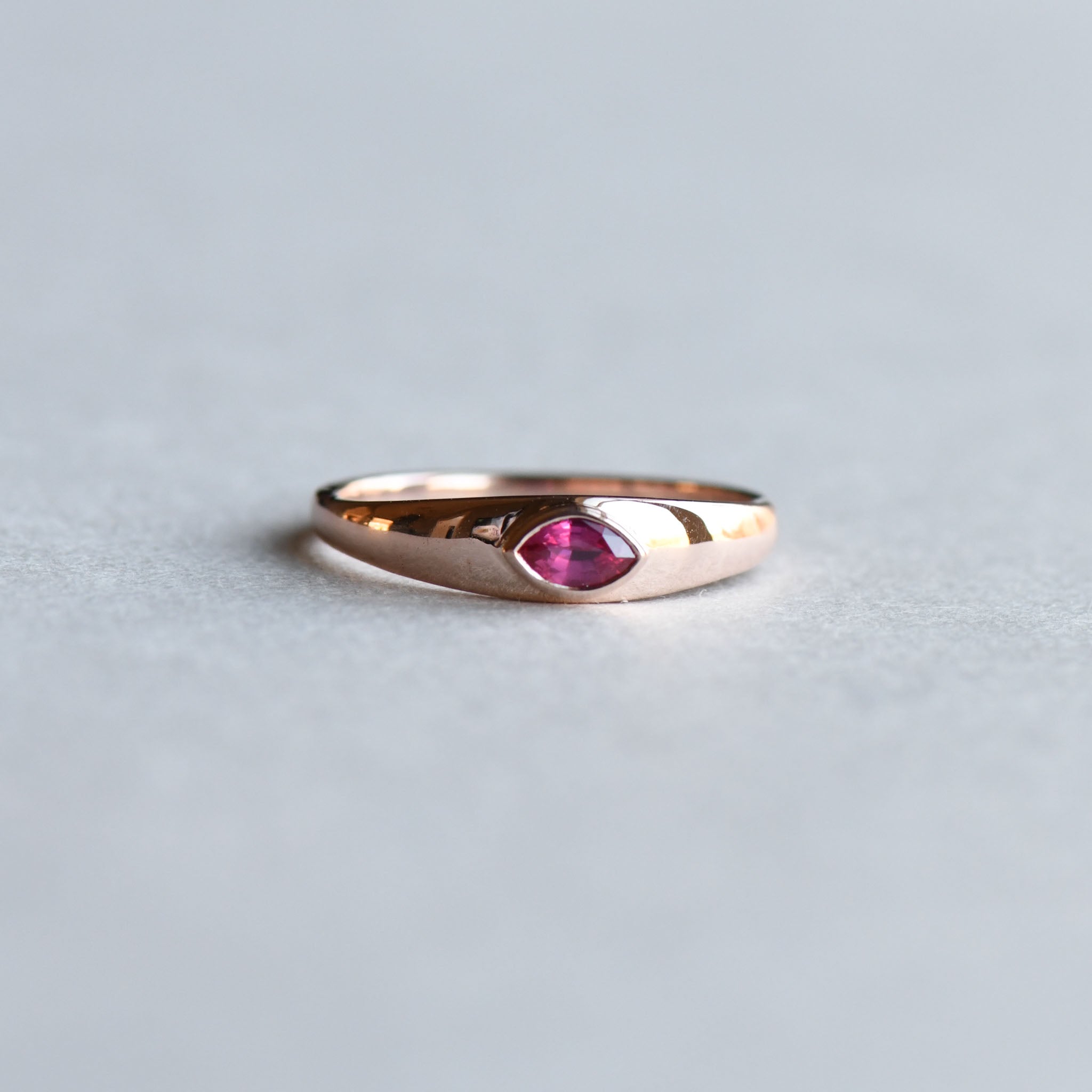 Ruby Signet Ring – Rose & Choc